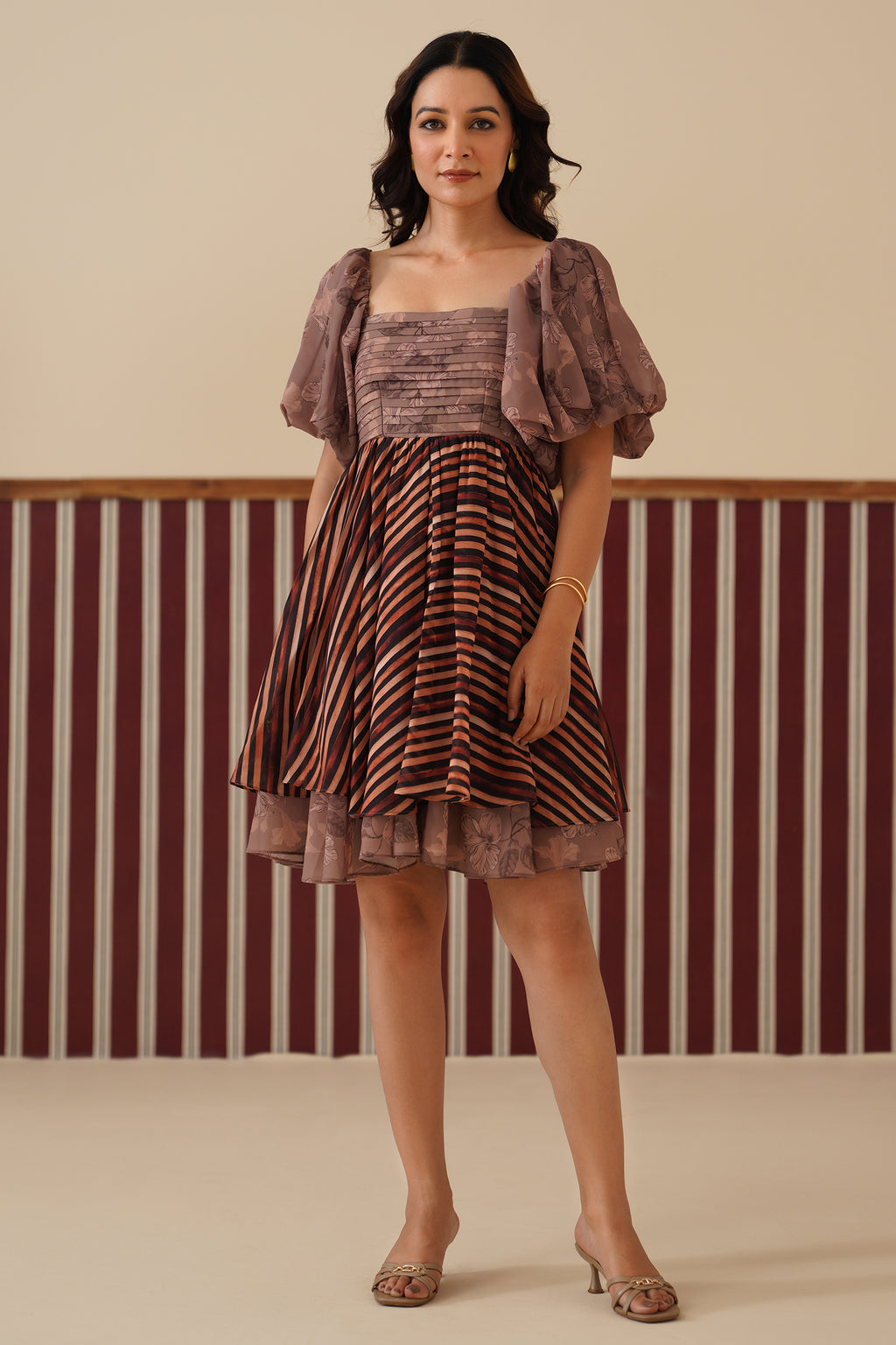 Siena Puff Sleeve Dress – Sunandini.in