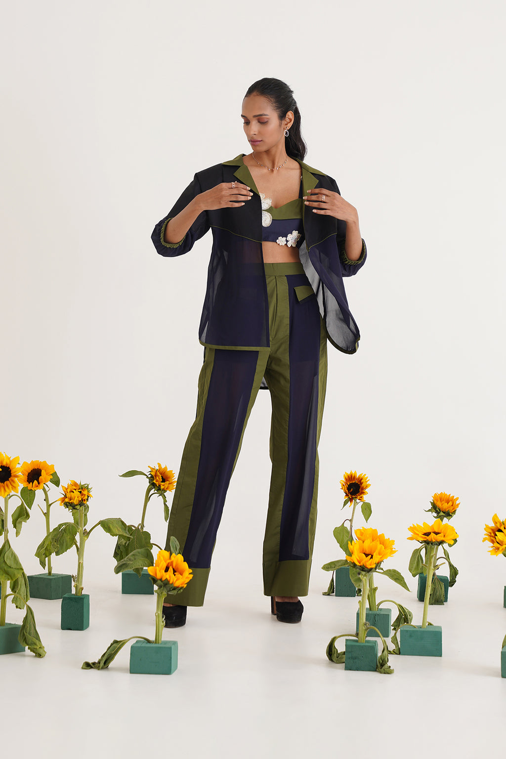 Artera Two Tone Co-ord Set – Sunandini.in